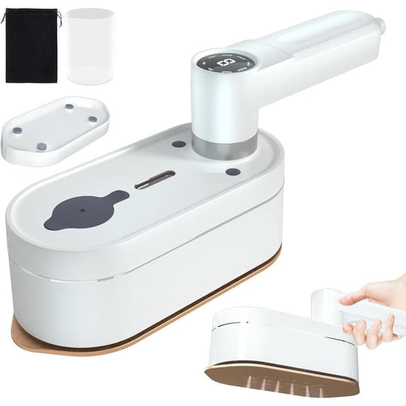 Mini Travel Iron with Steam, 2 In 1 Dry and Wet Mini Steam Iron for ...