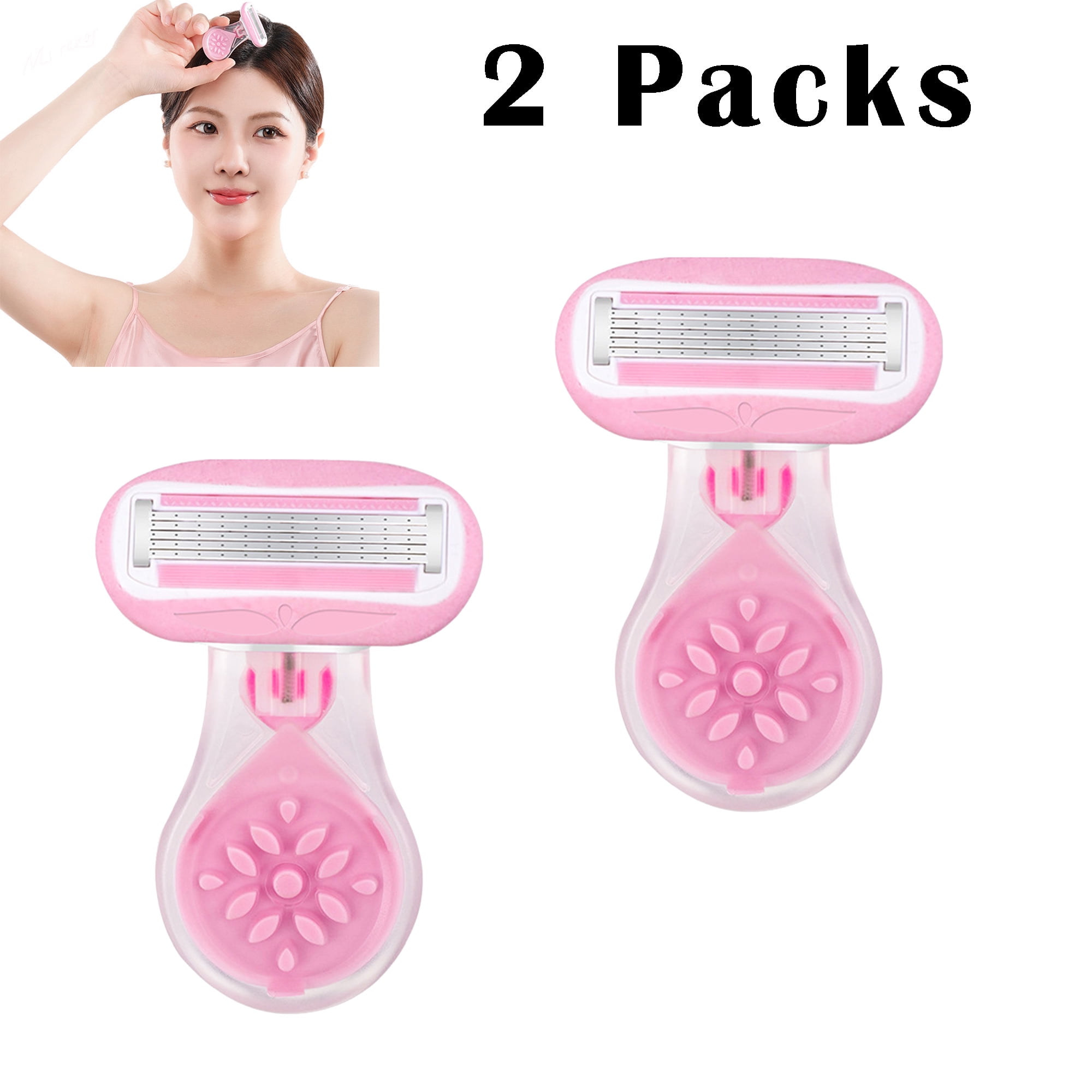 Mini Travel Razors for Women ,1-4 Pack Mini 5 Blade Shaving Razor with ...