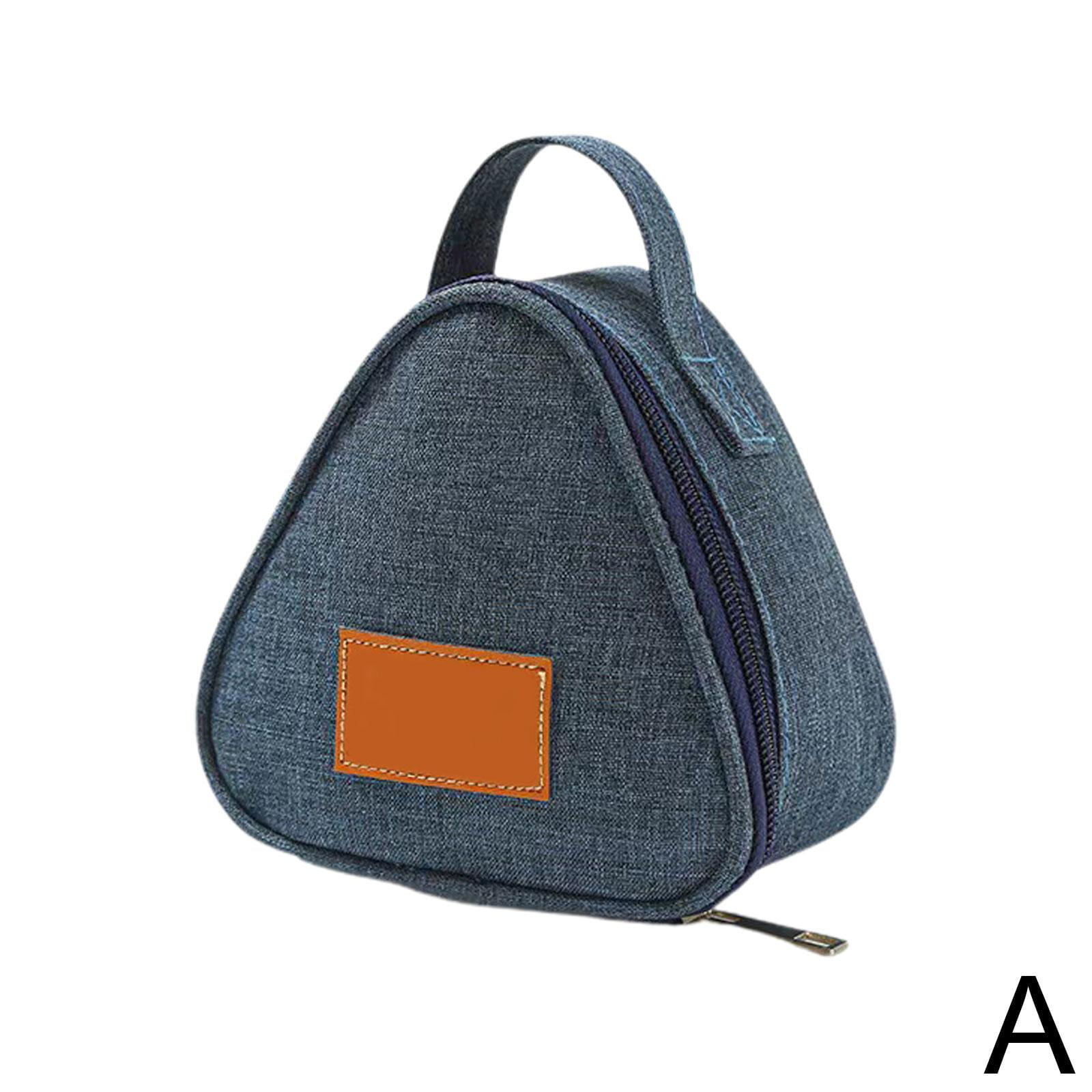 Mini Triangle Lunch Box.Bag Ice Pack Bento Breakfast Thermal Insulated ...