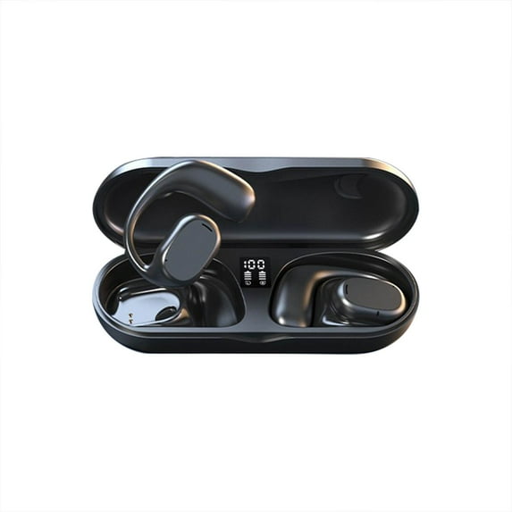 Mini True Wireless Clip On Air Conduction Headphones with Digital ...