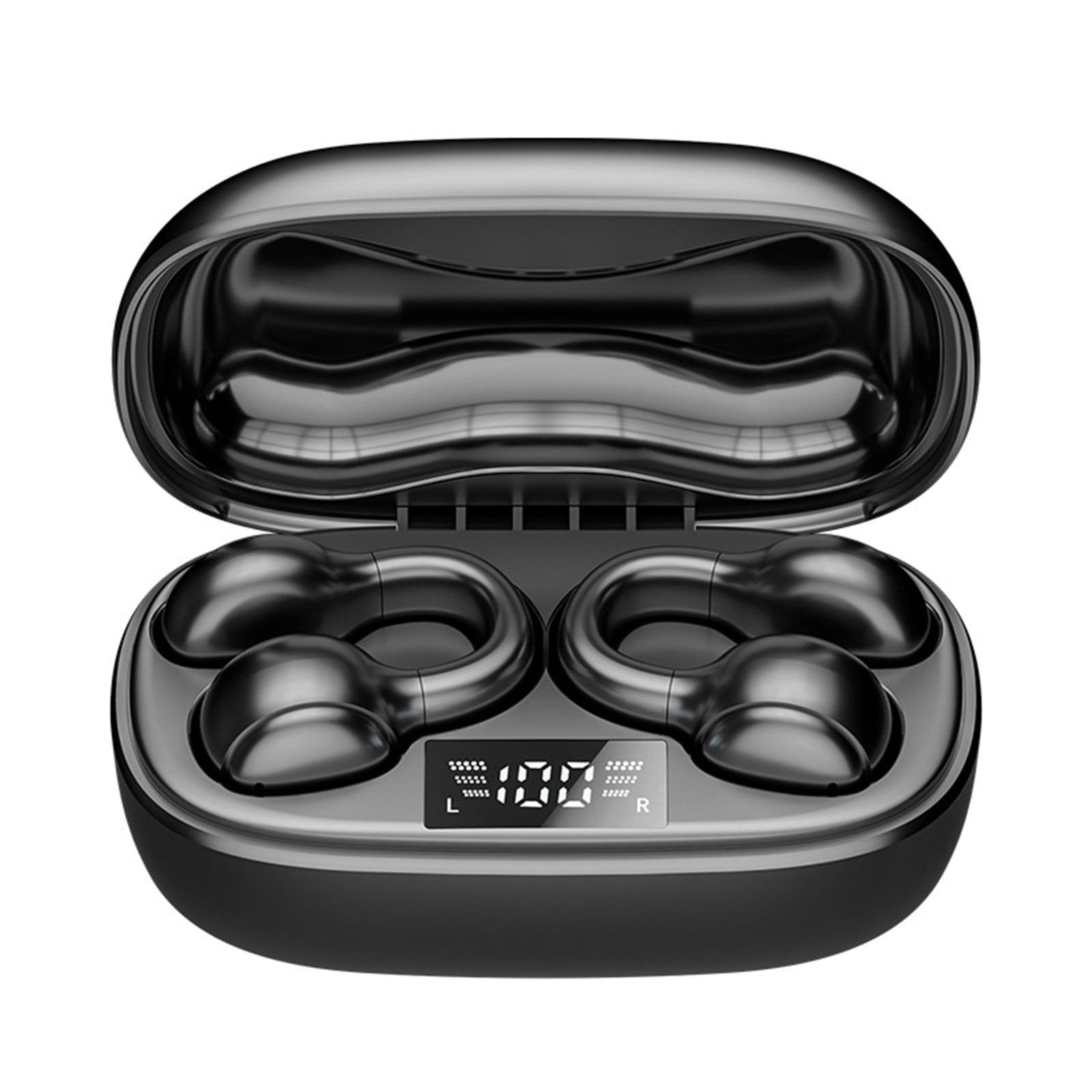 Mini True Wireless Headphones 5.3 Clip On Air Conduction Hanging Ear ...