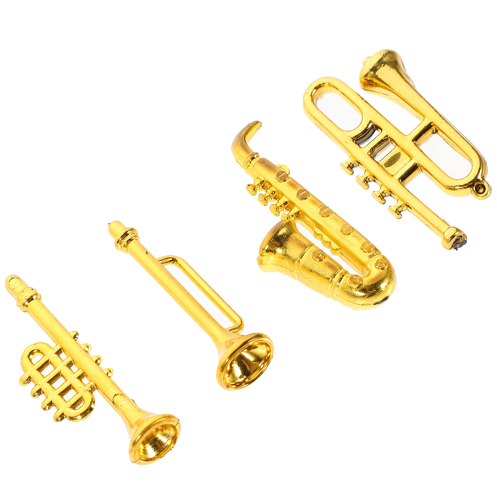Mini Trumpet Decor Classical Musical Instrument Model Decorate Small Pp ...