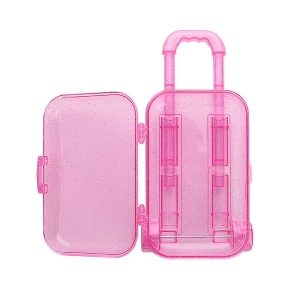 Mini Trunk Plastic 18-Inch Doll Luggage Case Travel Suitcase Trolley ...