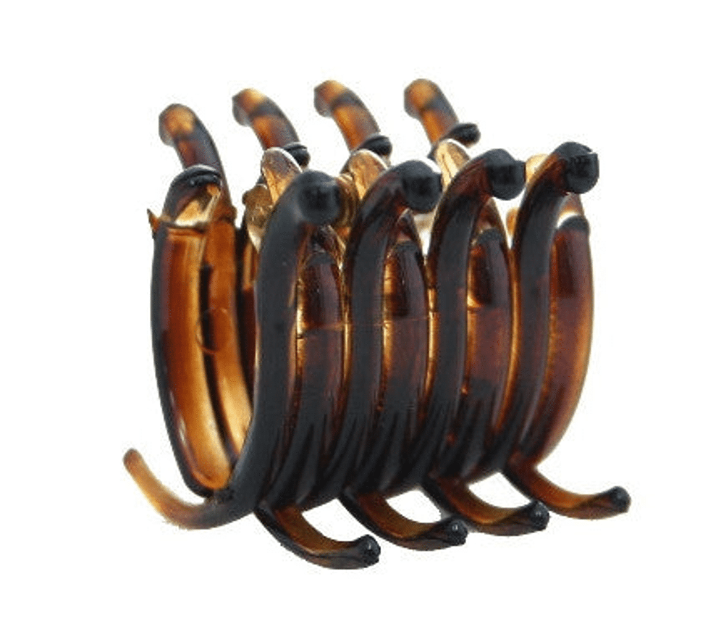 Mini Tubular Rake Tortoise Shell Hair Claw[ ] - Walmart.com