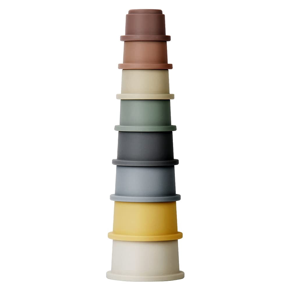 Mini Tudou 8 Pcs MMF7 Stacking Cup Toys, Nesting Cups Toy, Baby Bathing ...
