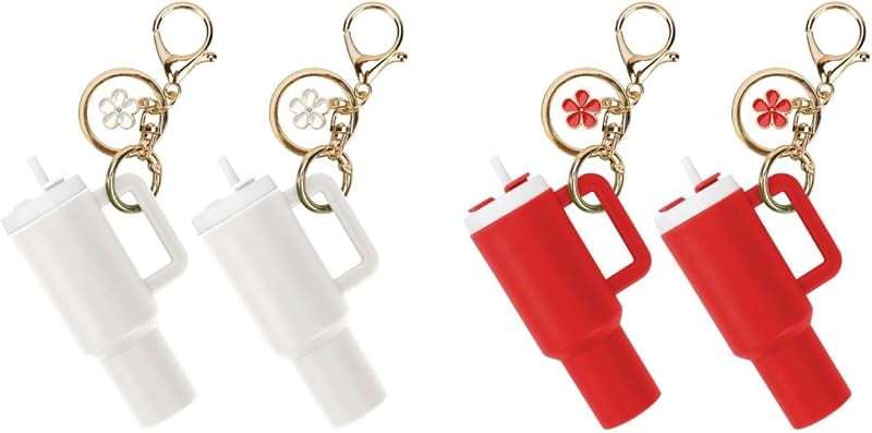 Mini Tumbler Keychain for Stanley,2 PCS Mini Cup Keychain Stanley ...