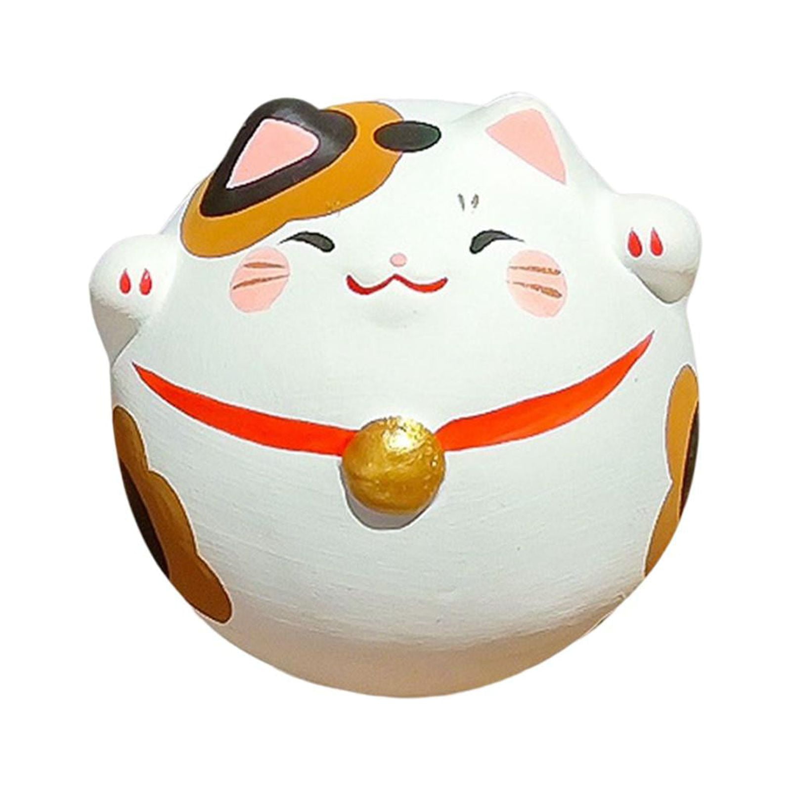 Mini Tumbler Toy Desktop Toys Small Animals Decorations Ceramic Cat ...