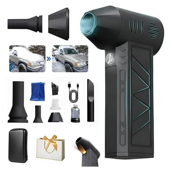 Mini Turbo Snow Blower, Handheld Electric Snow Remover with Vacuum Kit ...