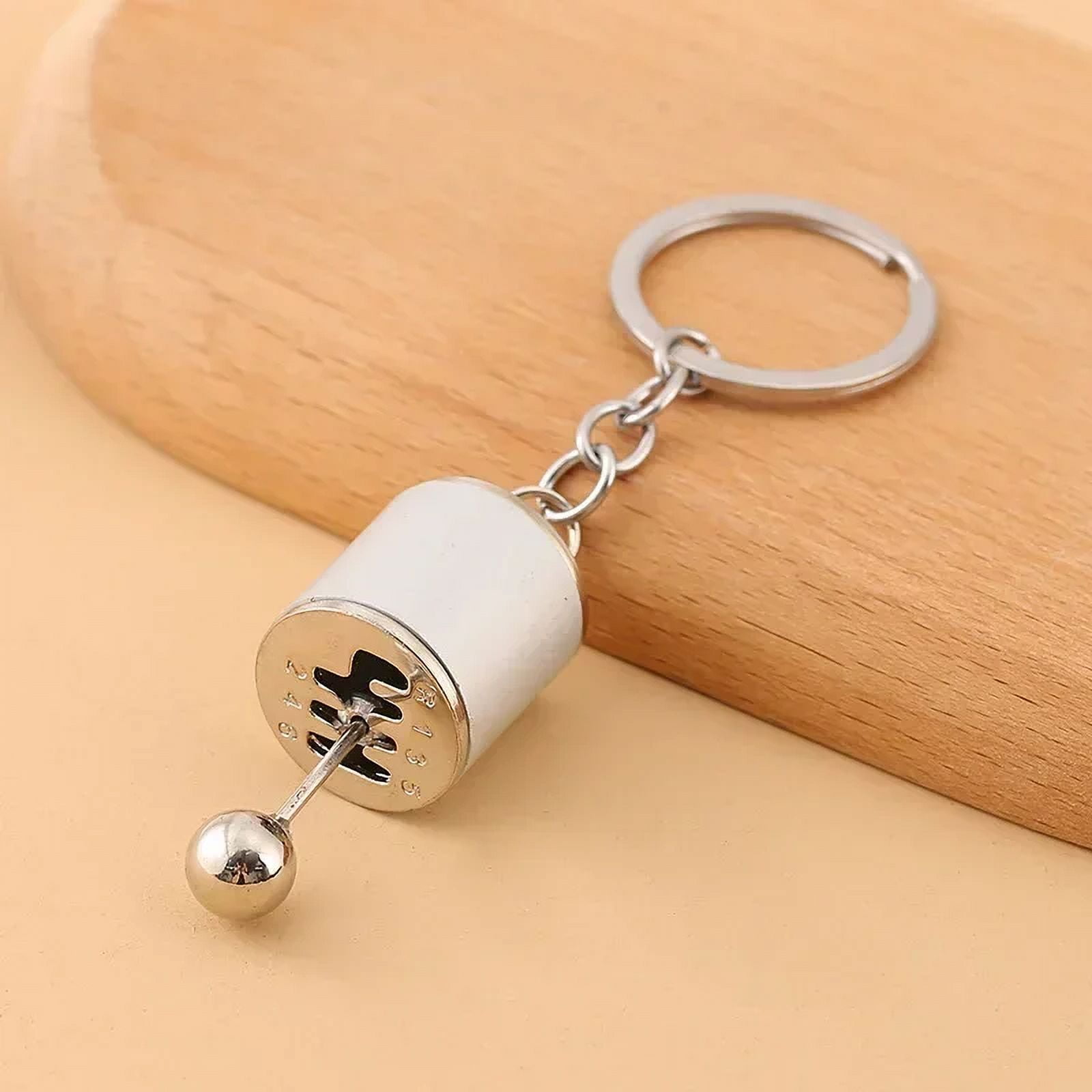 Mini Turbocharged Keyrings Car Style Gearbox Pendant Old Button ...