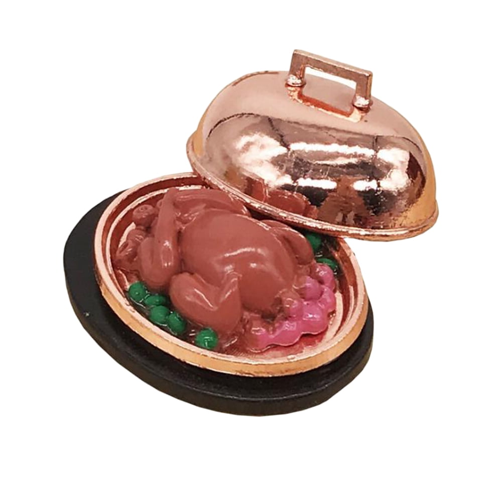 Mini Turkey Accessories Model Kids Food Chicken 12 Miniature Decoration ...