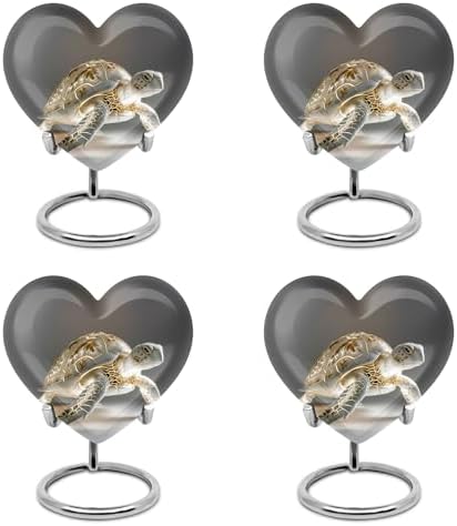 Mini Turtle Urn - Heart Shaped Urn - Adult Urns for Human Ashes Women ...