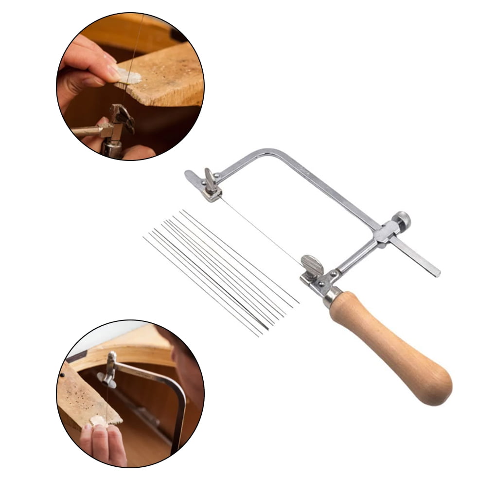 Mini U-shaped Saw Jewelry DIY Tool Jewelry Saw Bow Saw Stand with 12 ...