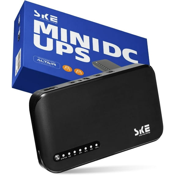 Mini UPS DC 20000mAh Battery Backup & Surge Protector Uninterruptible ...