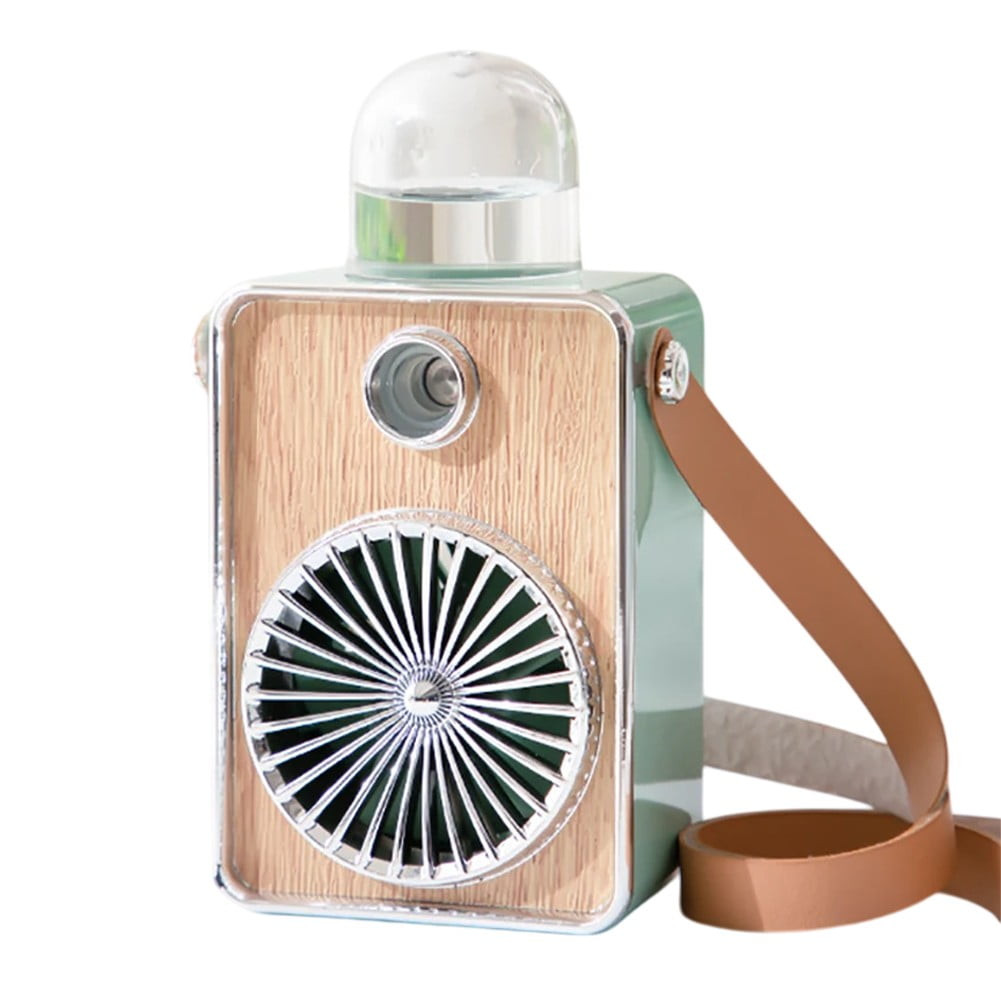 Mini USB Desk Fan with Humidifier Mist Spray and Night Light , Portable ...
