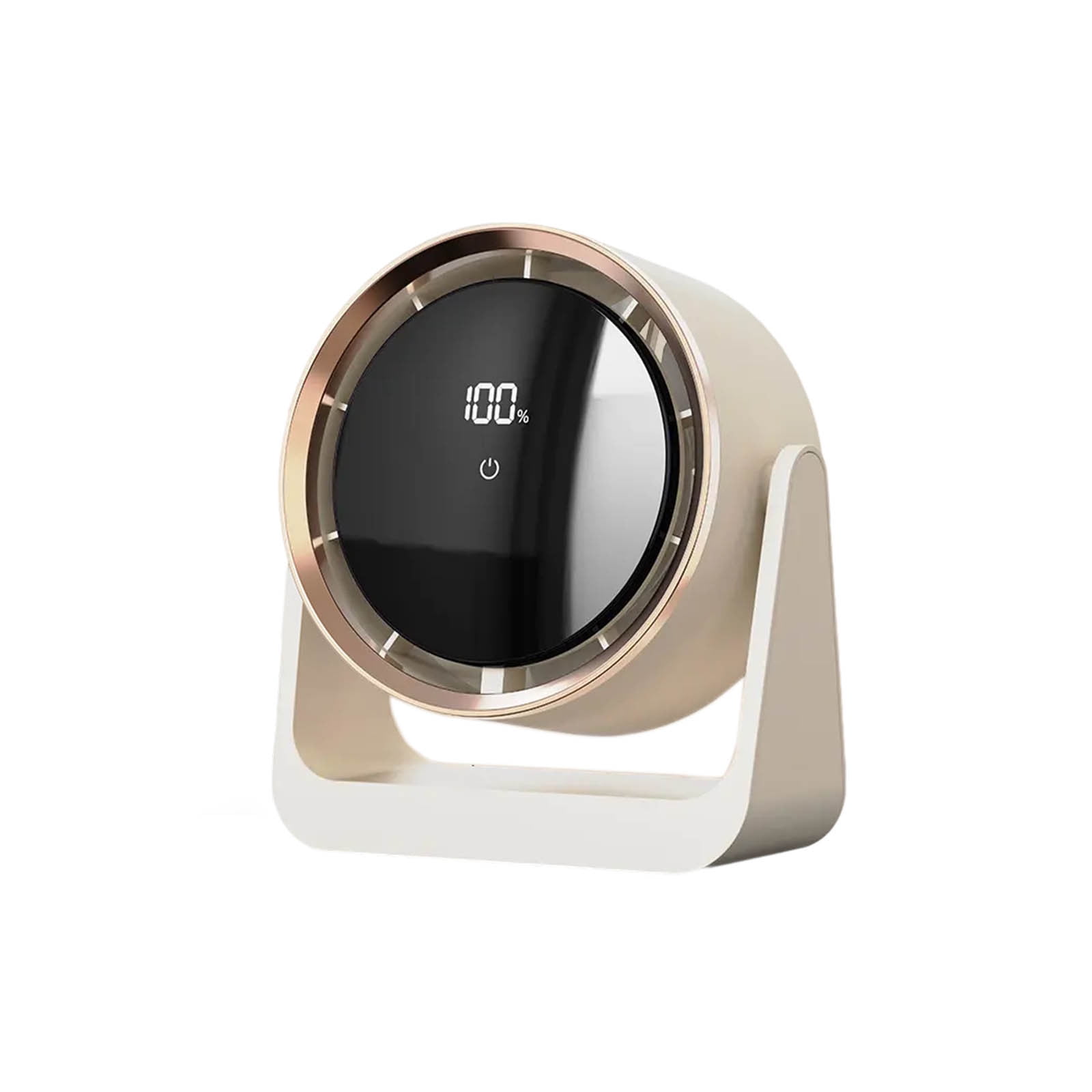 Mini USB Desk Fan with LED Light - 5 Speed Quiet Brushless Motor, Type ...