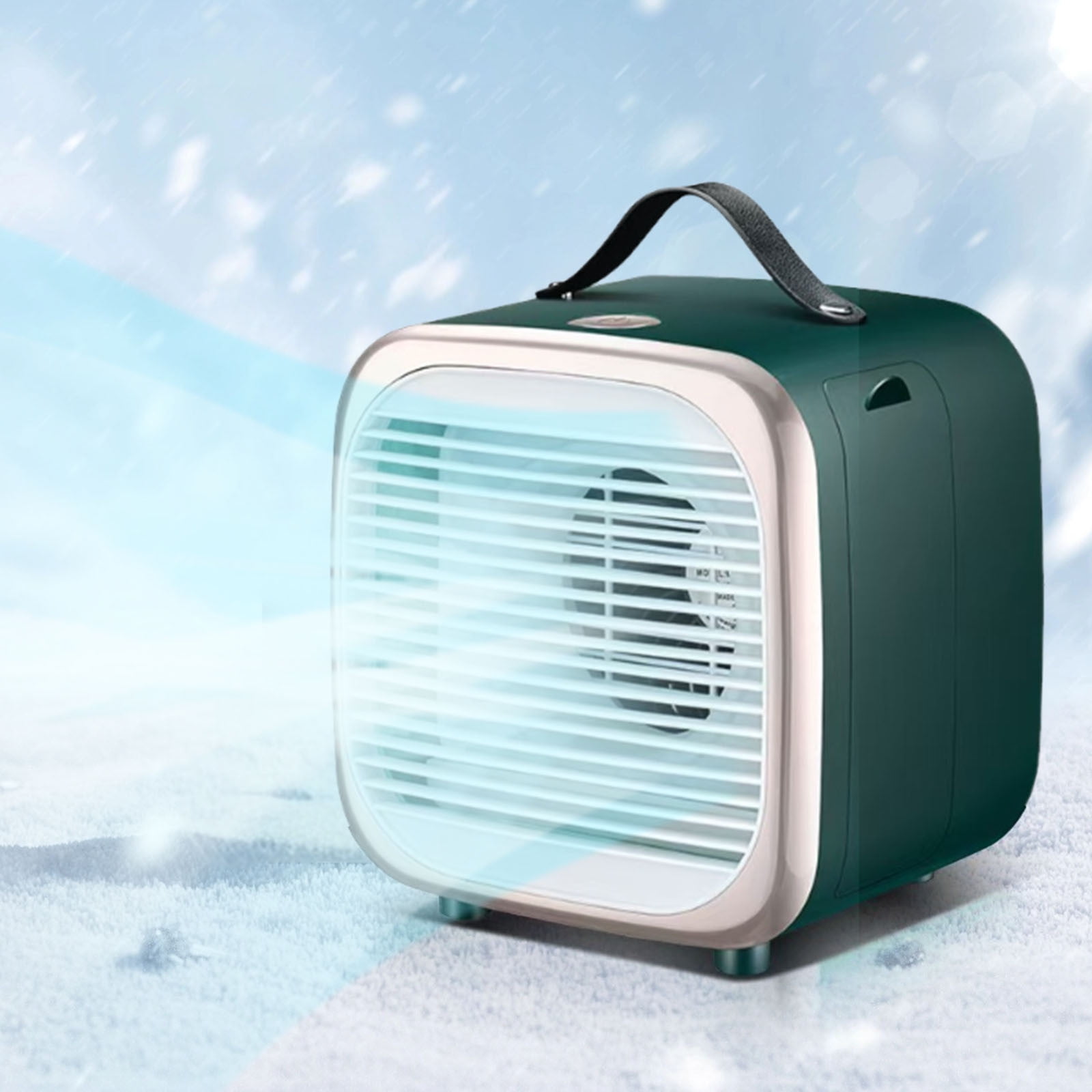 Mini USB Desktop Air Fan with Ice Crystal for Cooling at Home, Office ...