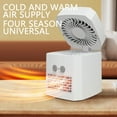 Mini USB Desktop Fan Use As and Heating Device Portable Battery Heater ...