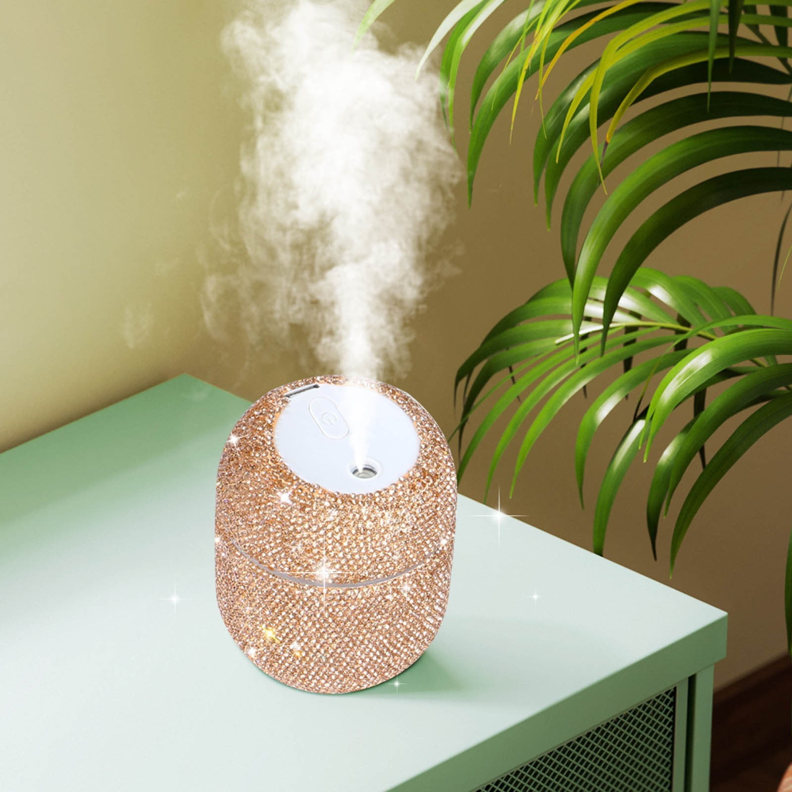 Mini USB Diamond Humidifier - Compact Portable Silent Design for Car ...