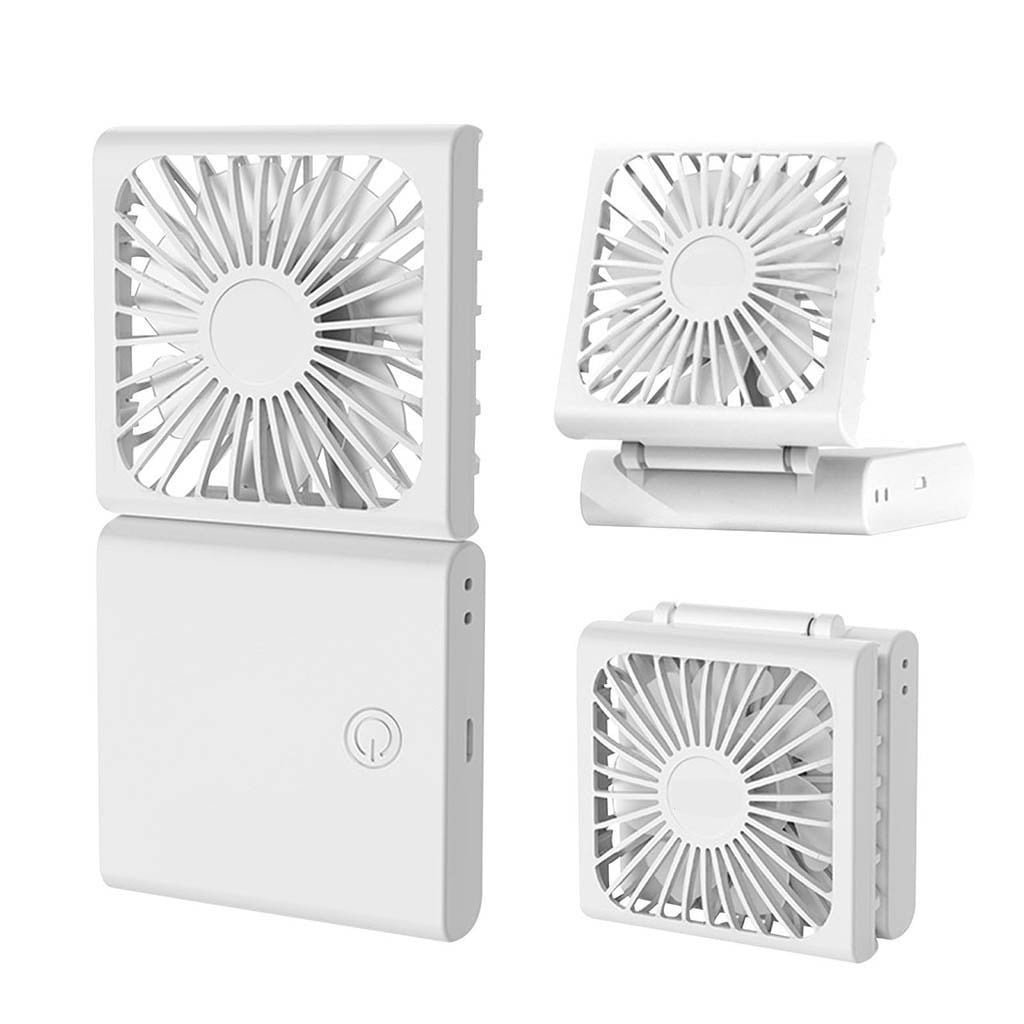 Mini USB Fan, Foldable Personal Fan, Rechargeable 3 Speed, Lightweight ...