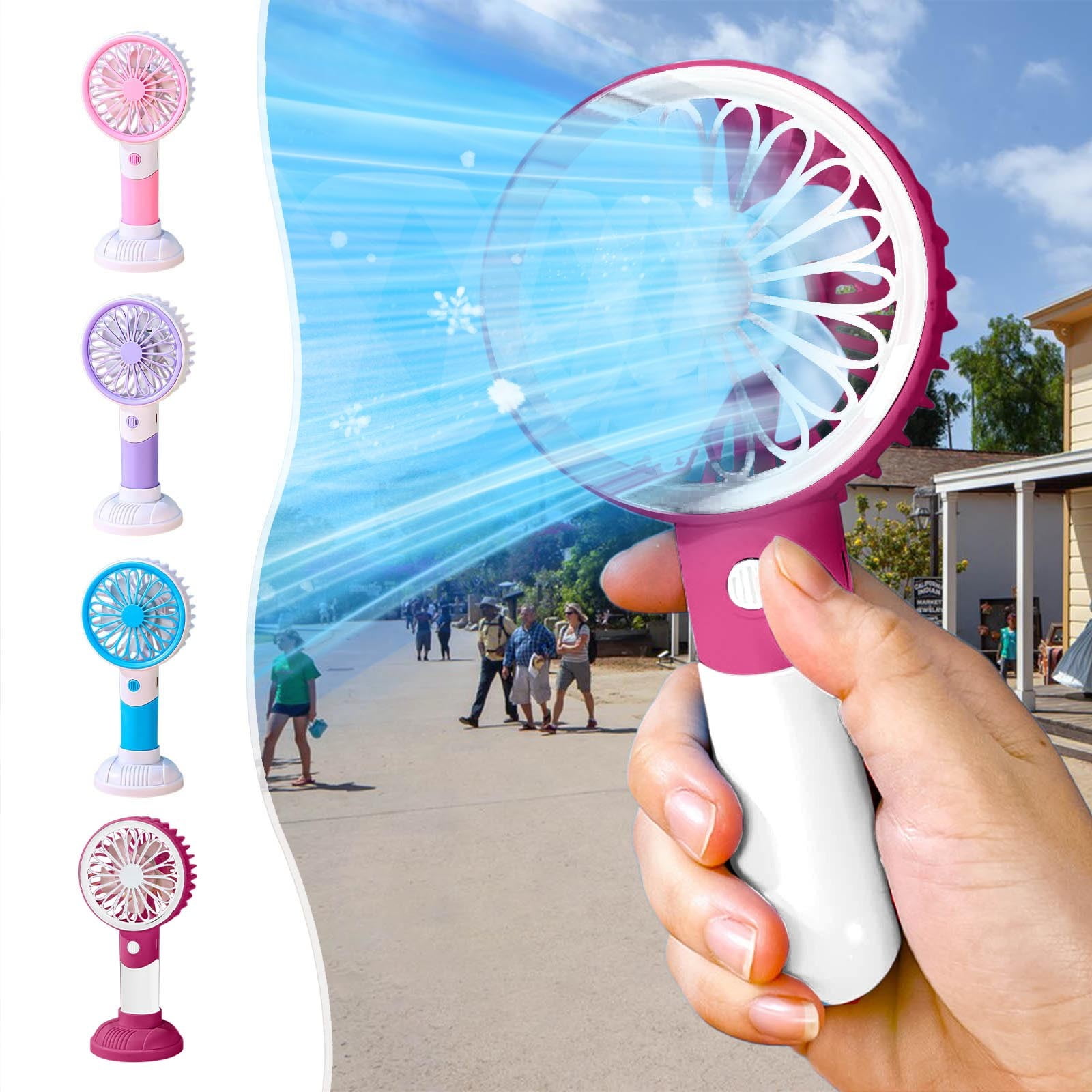 Mini USB Fan, Portable Personal Fan, Lightweight Foldable Design, for ...