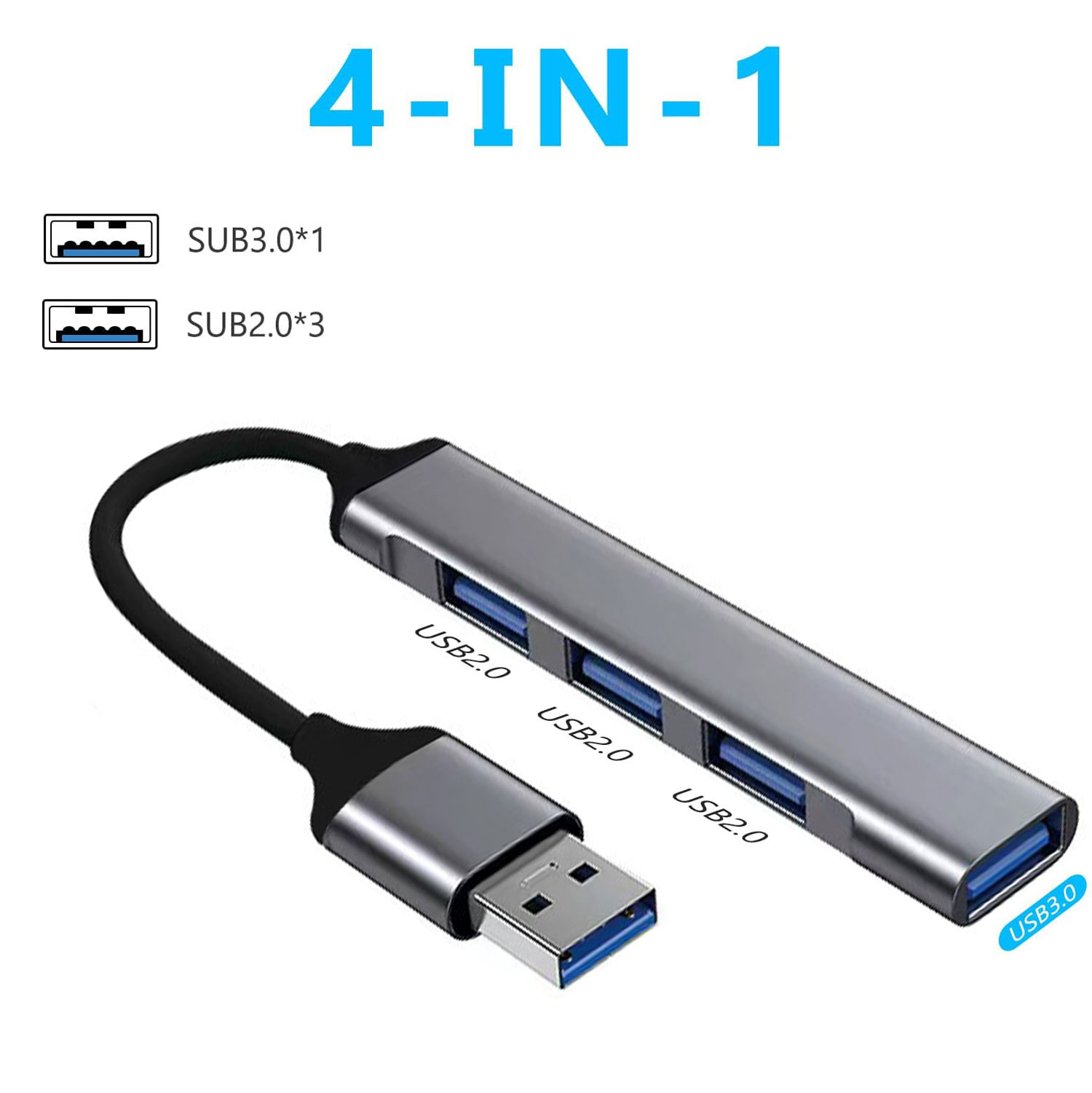 Tripp Lite 4-Port Ultra-Slim Portable USB 3.0 SuperSpeed Hub - Walmart.com