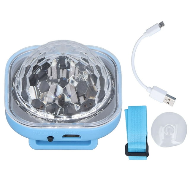 Mini USB LED Dancing Light ABS Button Sound Control Car Colourful Lamp ...