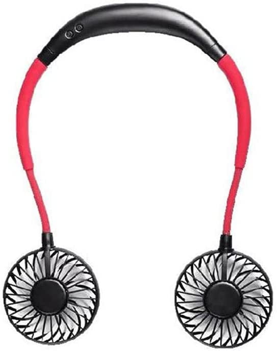 Mini USB LED Fan Portable Neck Fan Small Hanging Neck Cooling ...