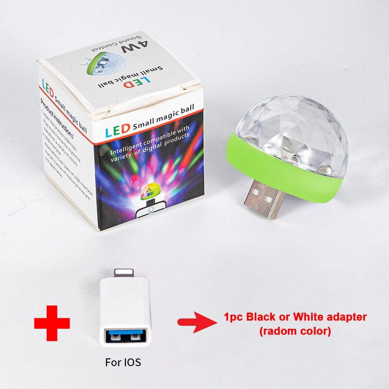 Mini USB LED Light Disco DJ Ball Lights Projector Light Car Effect ...