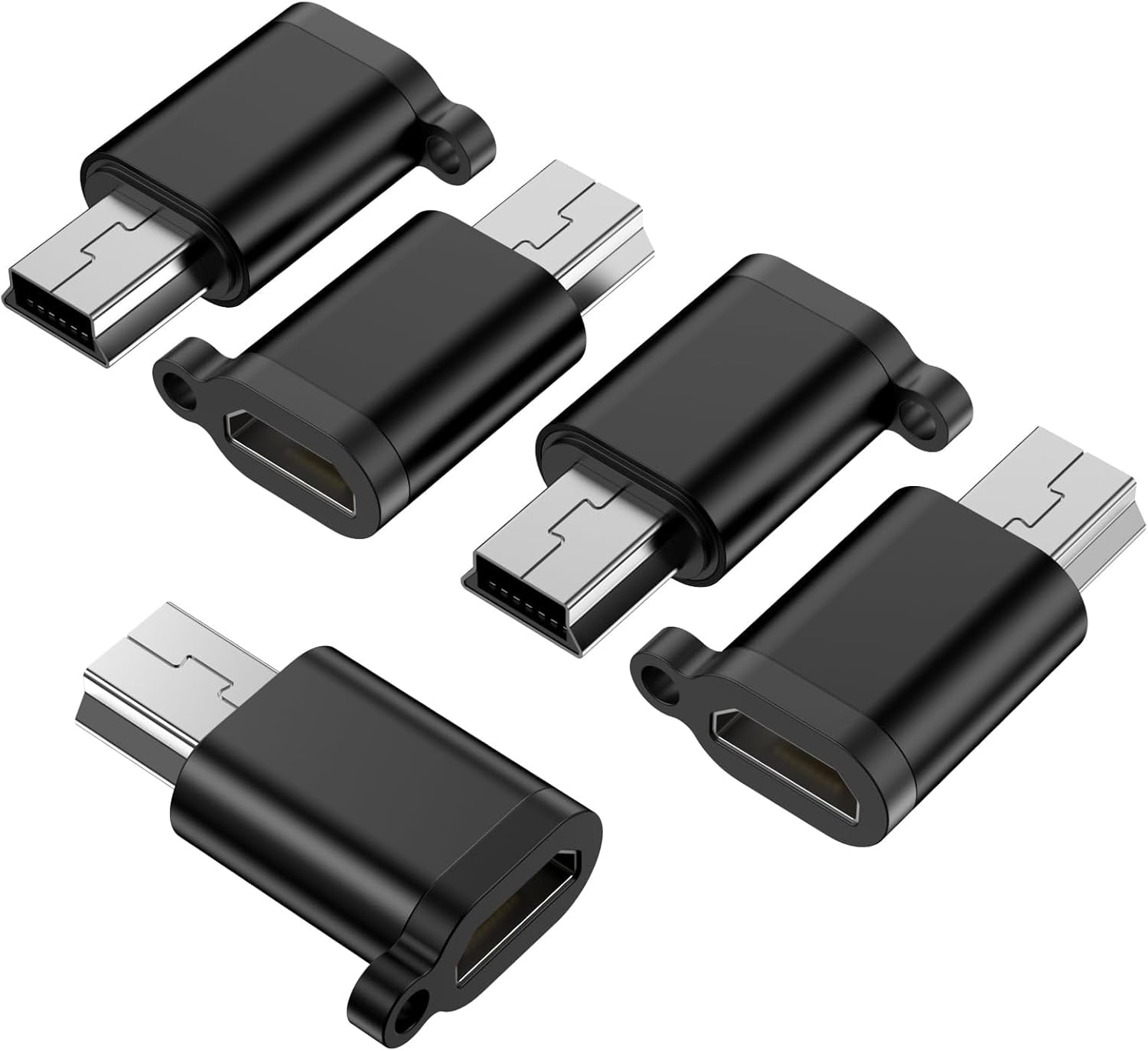Mini USB Male to Micro USB Female Adapter, USB Female to Mini USB 2.0 Male Convert Connector ...