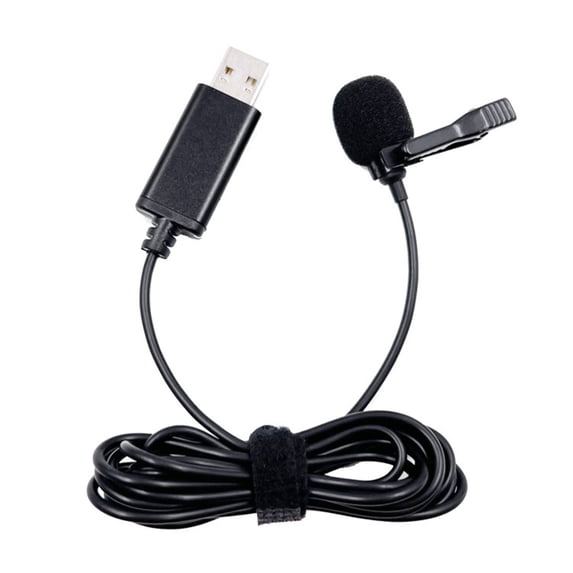 Mini USB Microphone Lapel DV Lavalier Mic Portable External Stereo ...