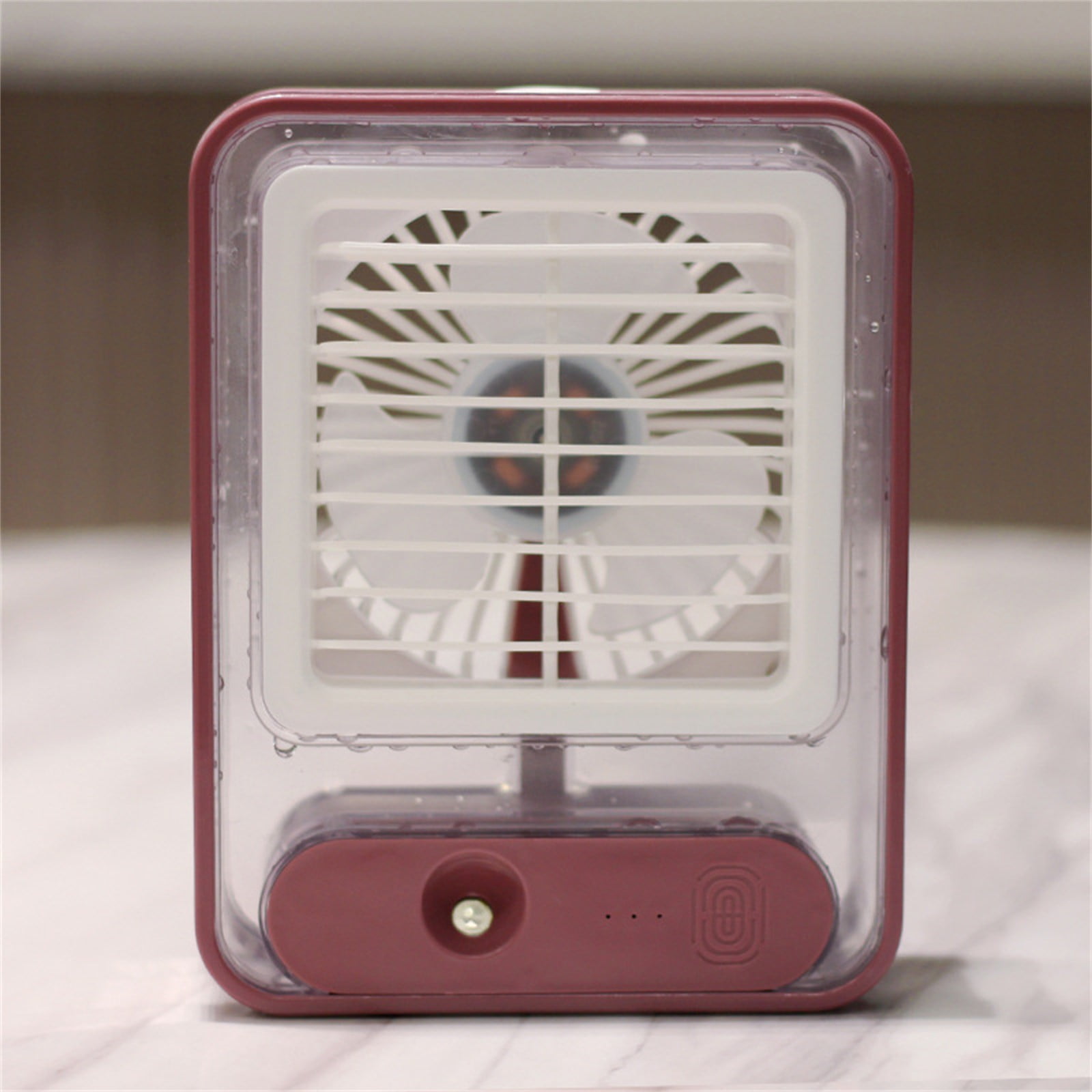 Mini USB Rechargeable with Spray Mist , 3-Speed Portable Desktop Air ...