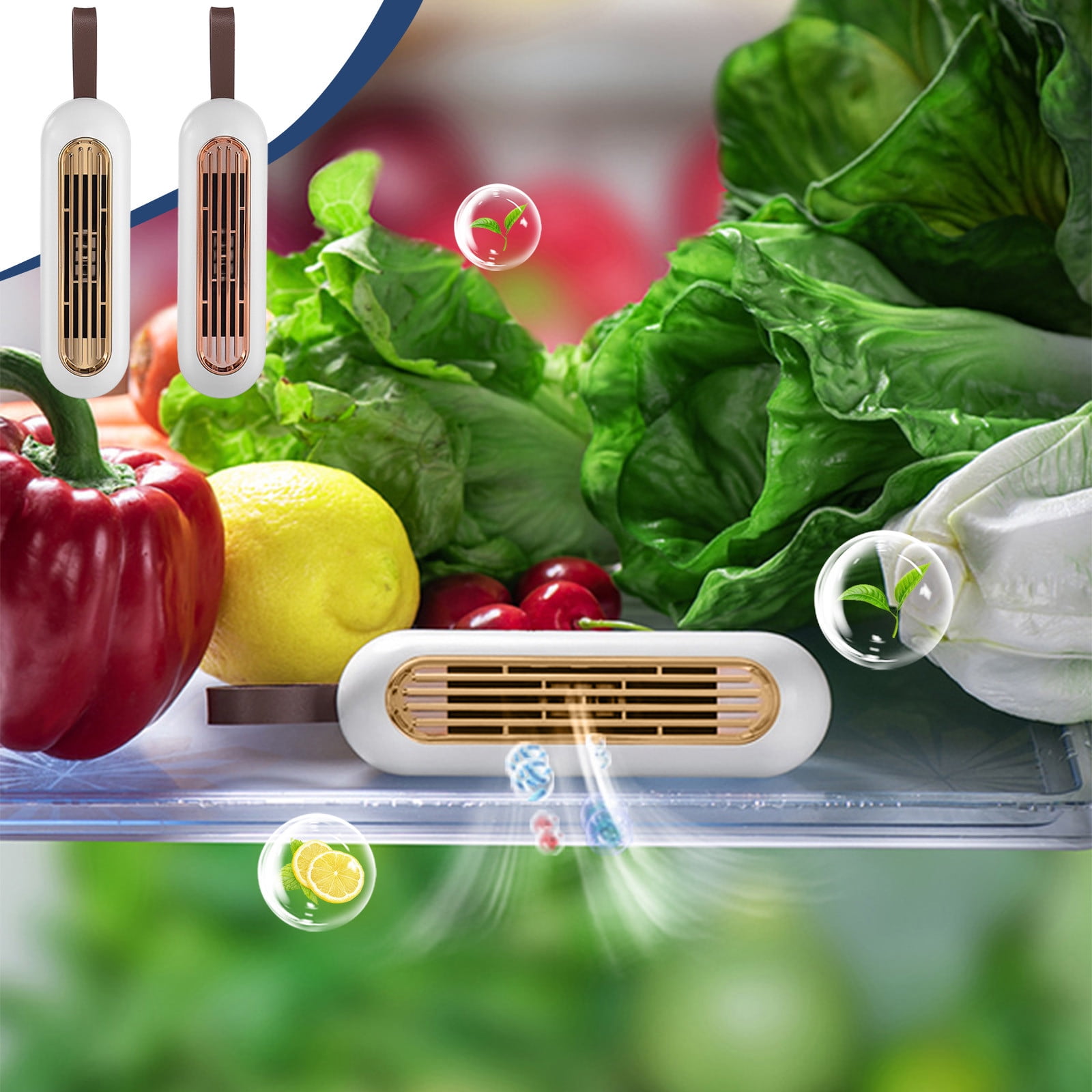 Mini USB Refrigerator Deodorizer, Rechargeable Fridge Odor Remover ...