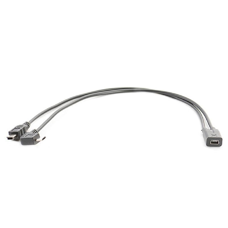 Mini USB Splitter Extender Cable Mini 5p Female to mini 5p Male+Micro ...