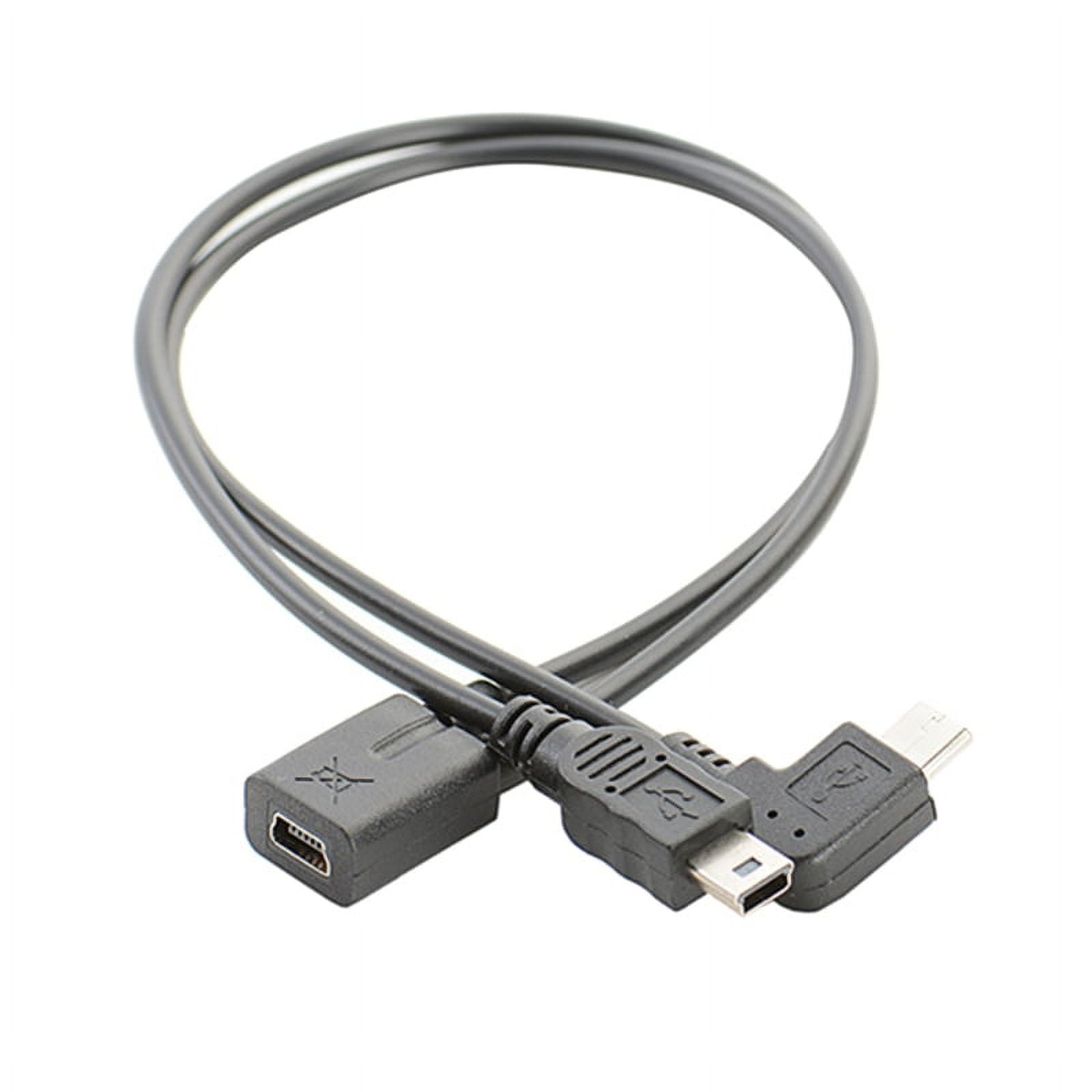 Mini USB Splitter Extender Cable Mini 5p Female to mini 5p Right Angles ...