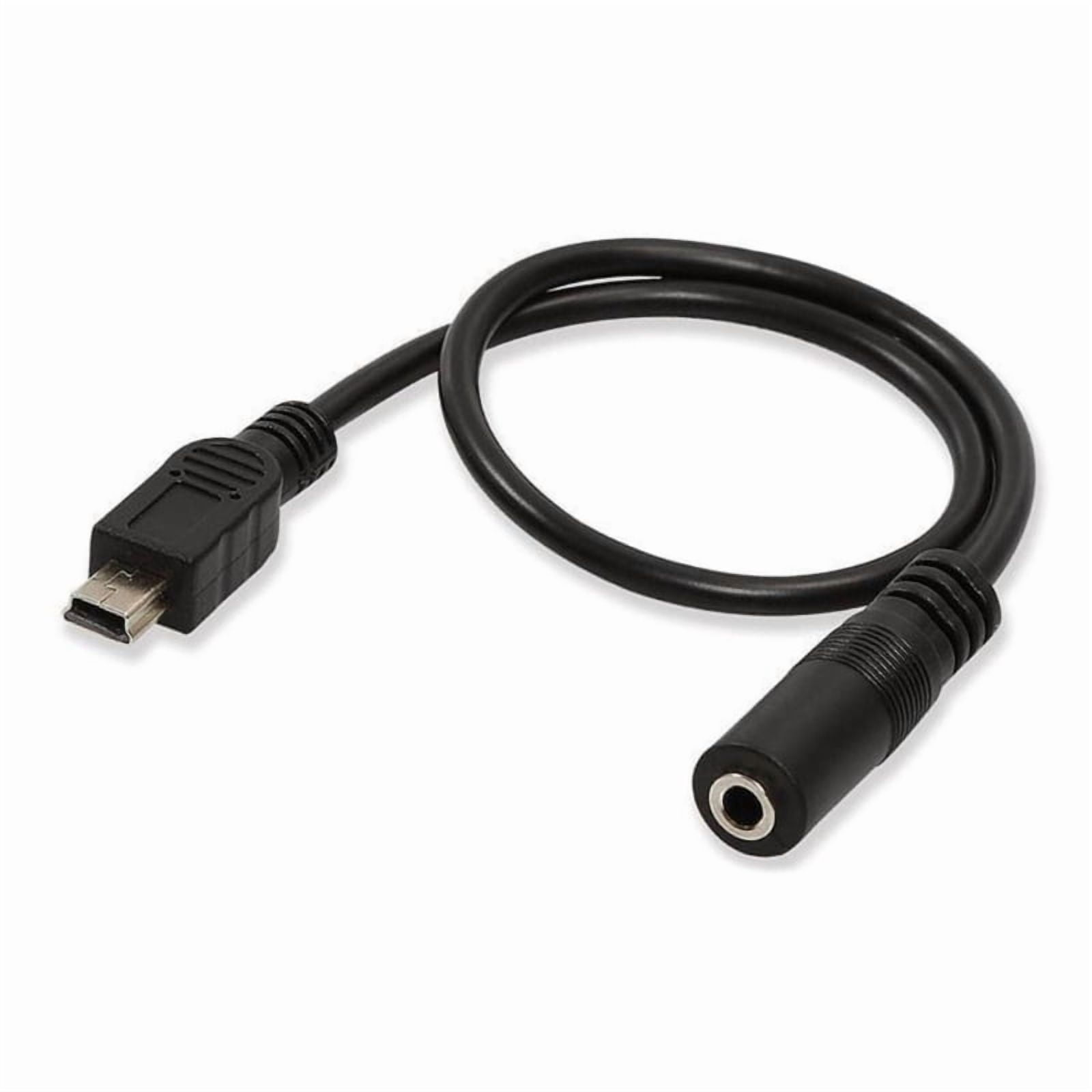 Mini USB To 3.5mm Female Audio Cable For Active Clip Microphone Adapter ...