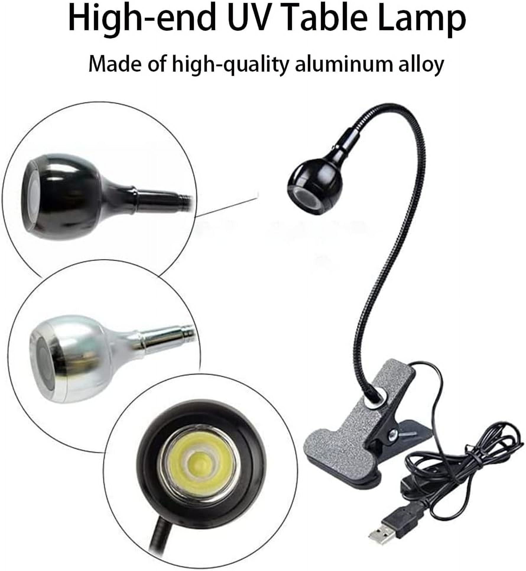 Mini UV Lamp for Gel Nails, LED Curing Lamp with Flexible Gooseneck ...