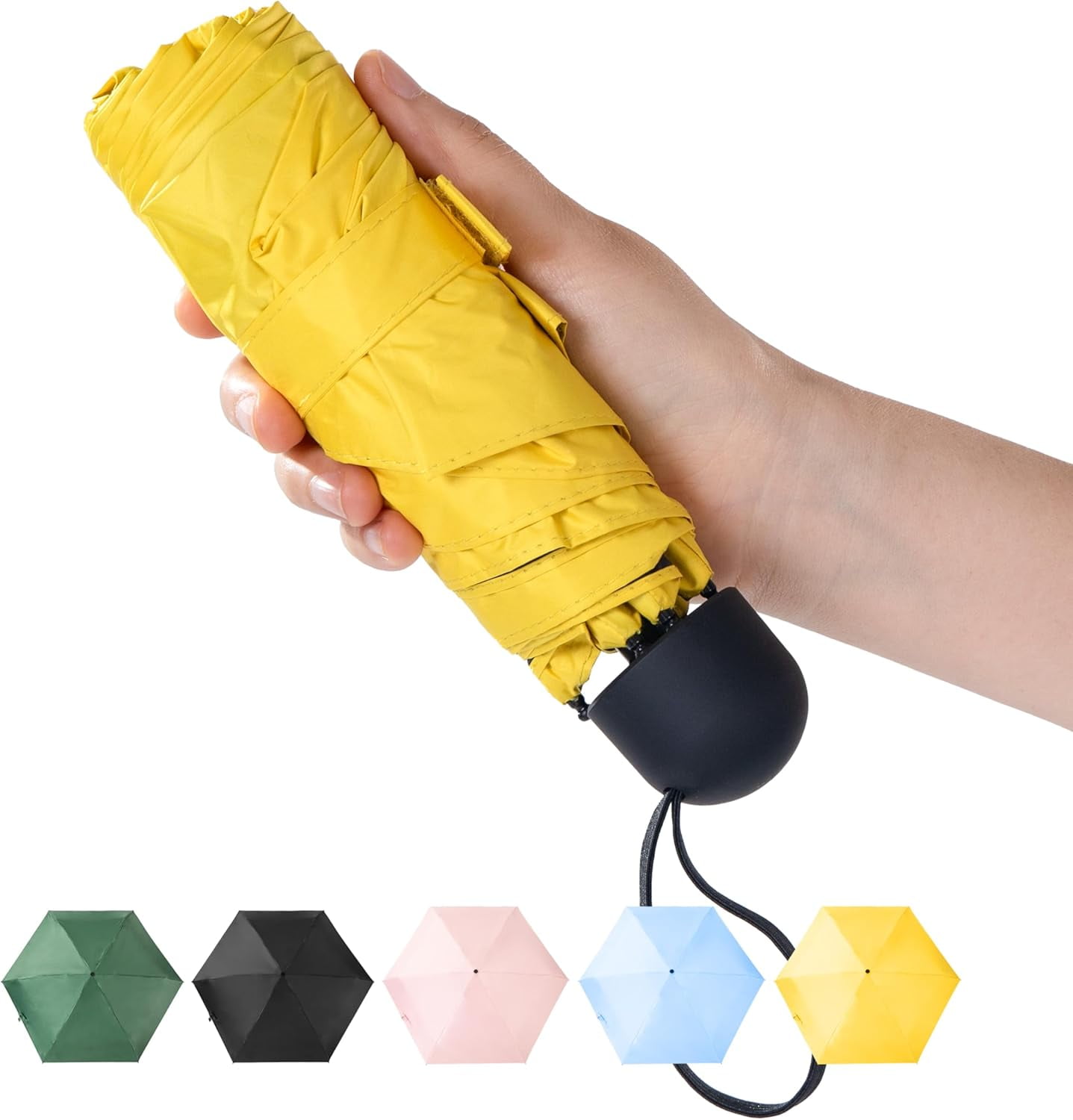 Mini Umbrella Sun Protection Compact Design Perfect for Travel Pocket ...