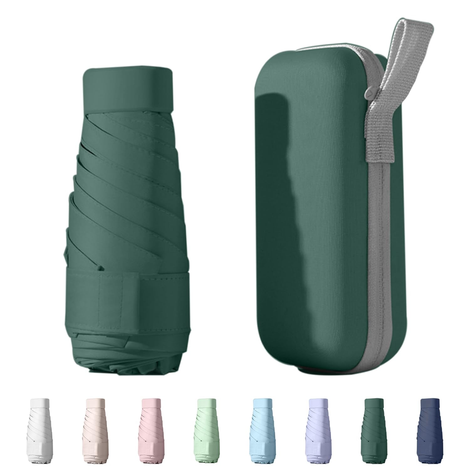 Xiuying Feng Mini Travel Umbrella, Compact Lightweight Design, UV ...