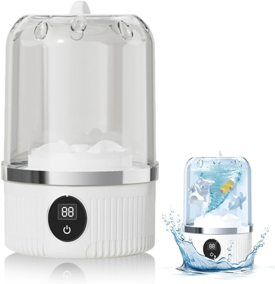 Mini Underwear Washer, 2025 New Portable Rechargeable Mini Ultrasonic ...