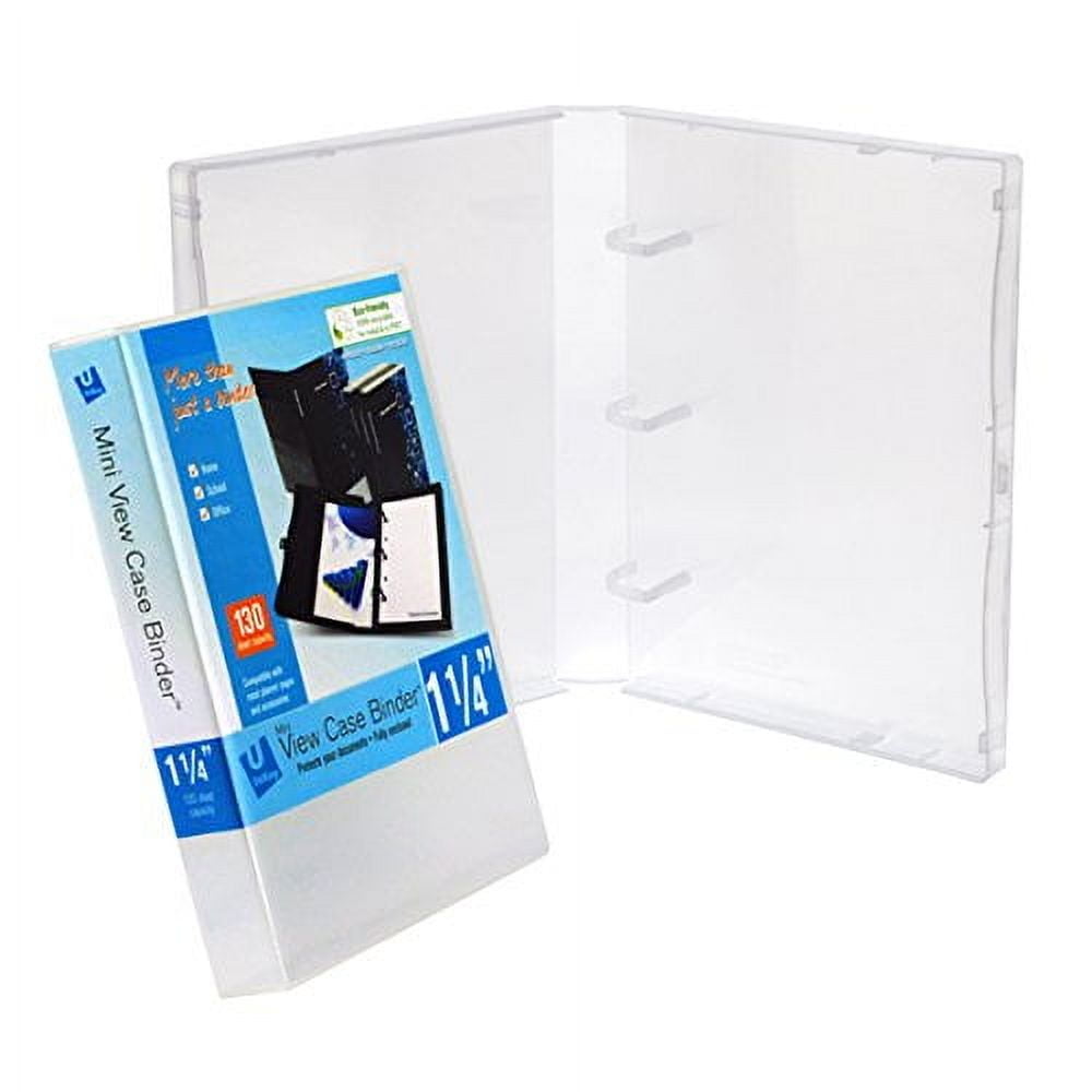 Mini UniKeep 3 Ring Binder - Clear - Full Enclosed View Binder - 32mm ...