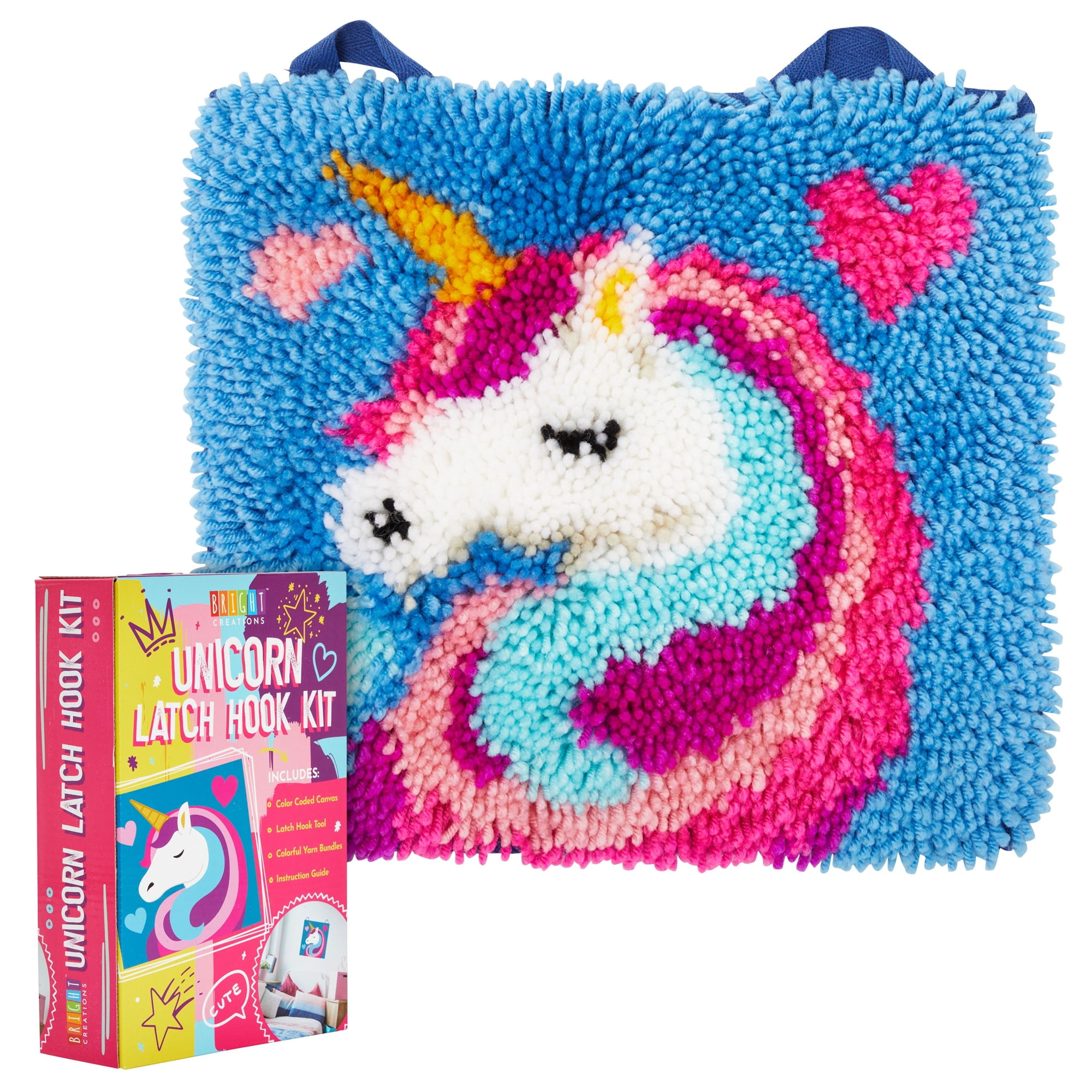 Bright Creations Unicorn Latch Hook Rug Kits for Kids Ages 6-14 ...