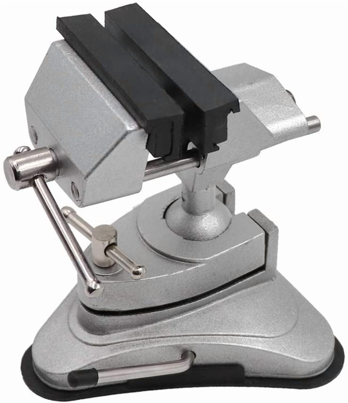 Mini Vacuum Base Vise Portable with 360°Swiveling Head and Powerful ...