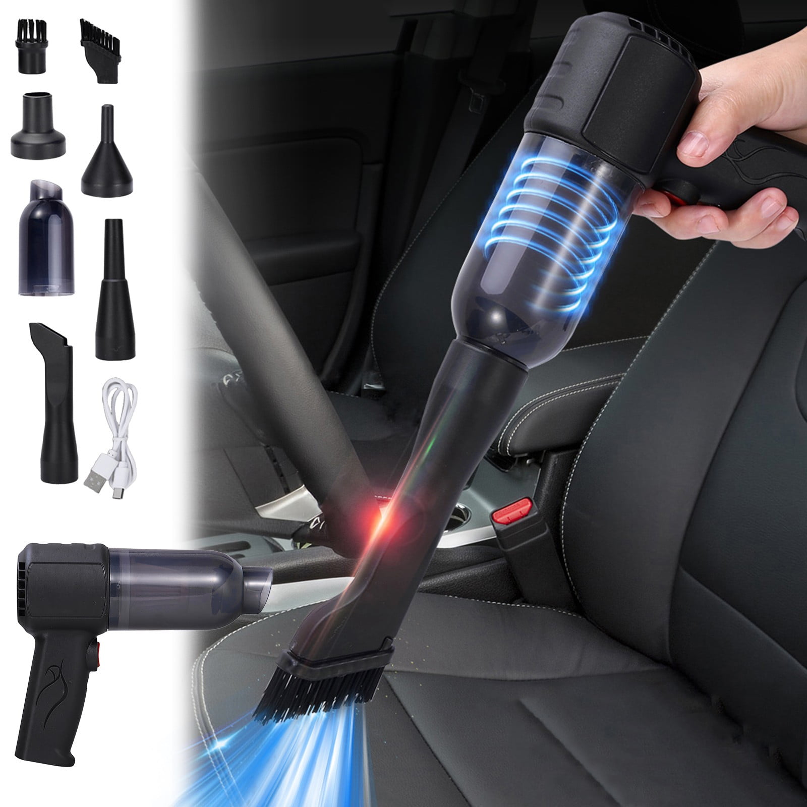 Mini Vacuum Cleaner - Portable Vacuum Cleaner Car Vacuum Dust Kit ...