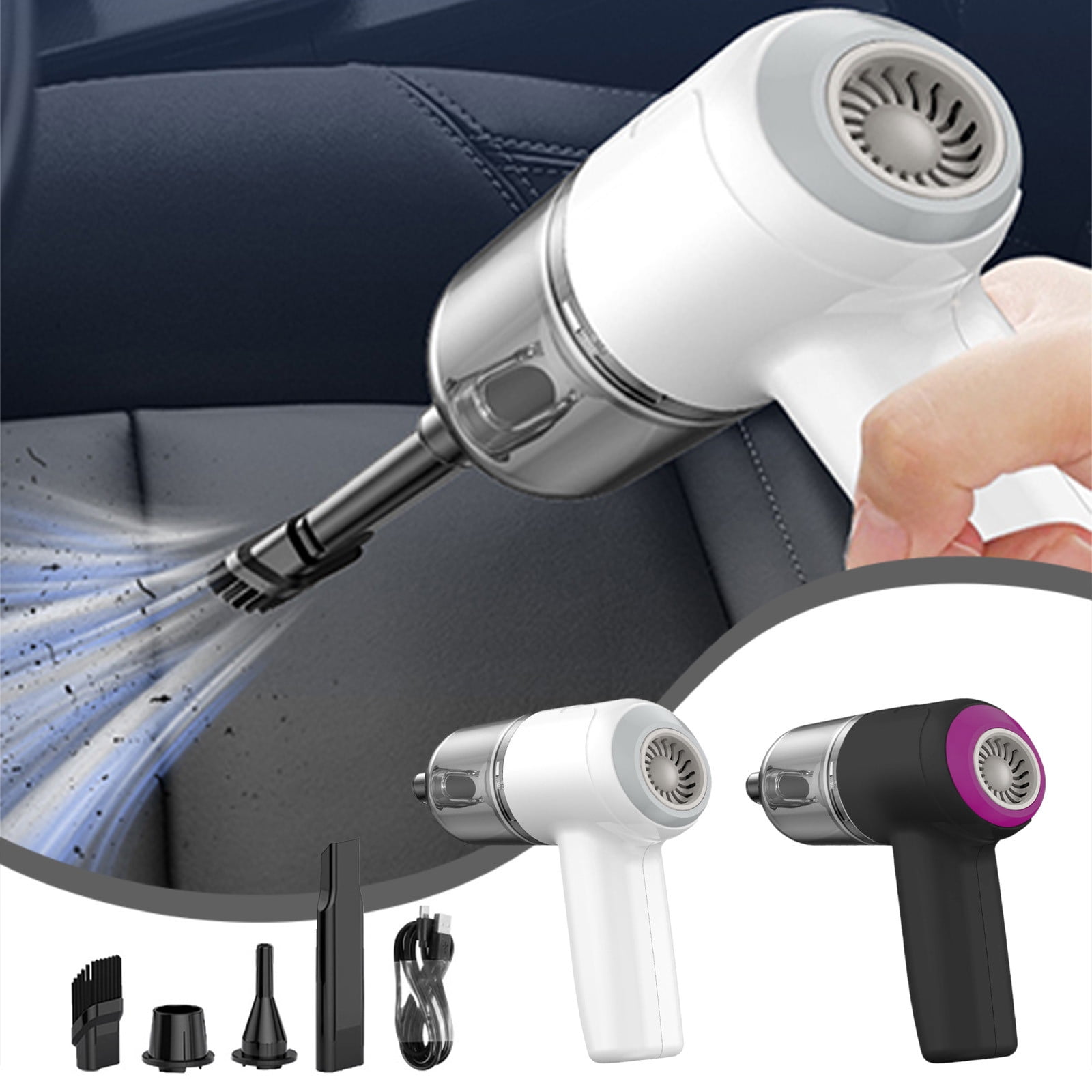 Mini Vacuum Handheld Suction, 2-in-1 Pump Cleaner, Usb Rechargeable ...