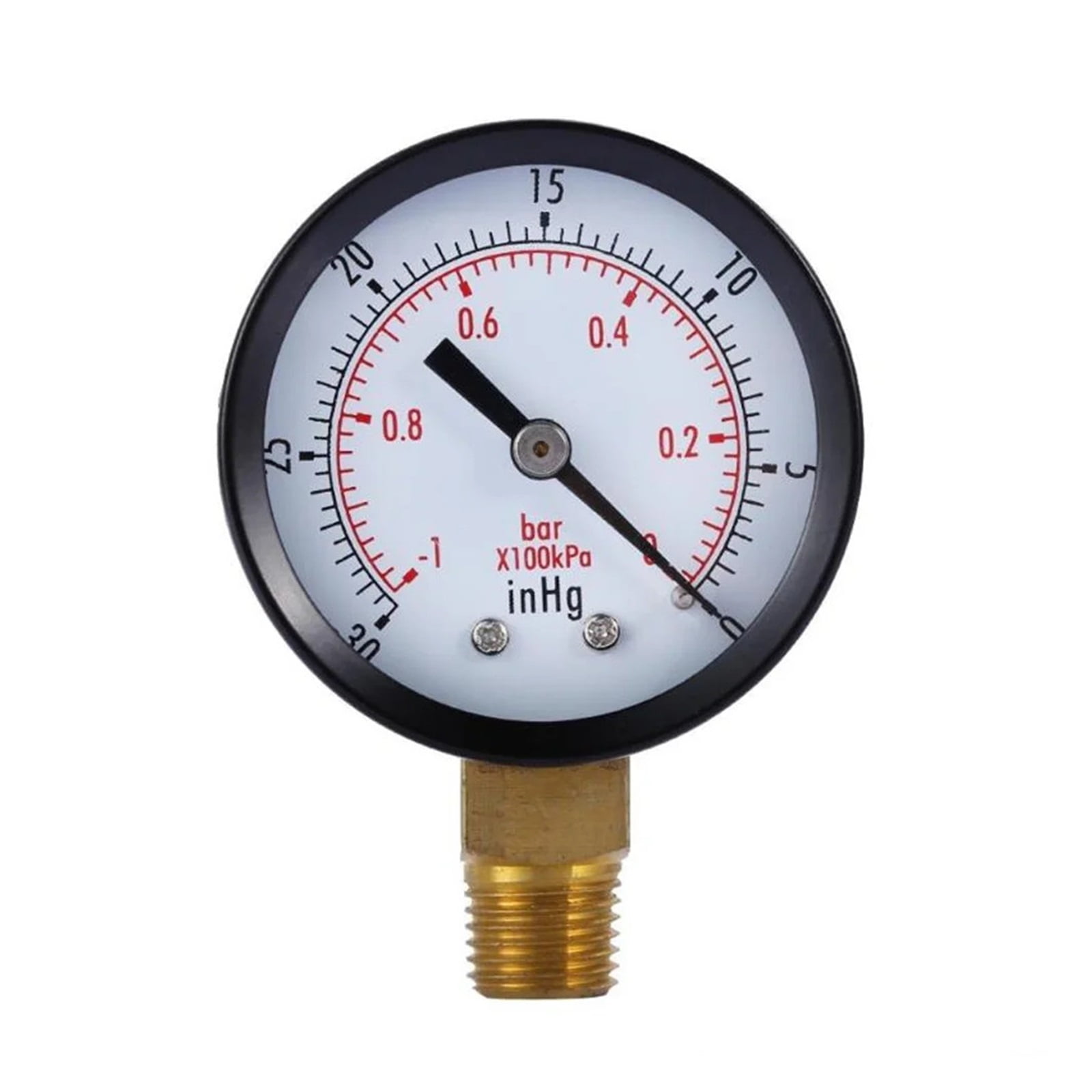 Mini Vacuum Manometer Dial Portable Dual Scale Dial Gauge 1/4" NPT ...