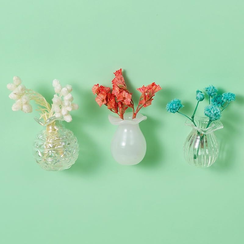 Mini Vase Magnets, Bud Vases Magnetic 2025 Cute Mini Ceramic Magnets ...