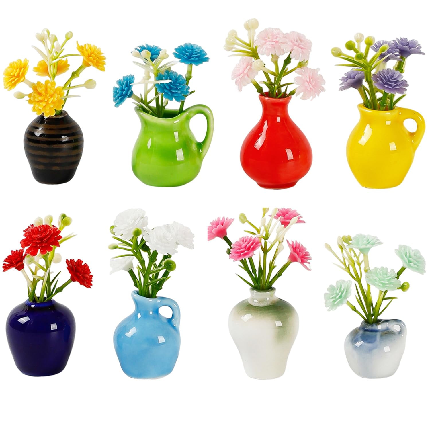 Mini Vase Magnets for Fridge, Cute Ceramic Vases Magnets for ...