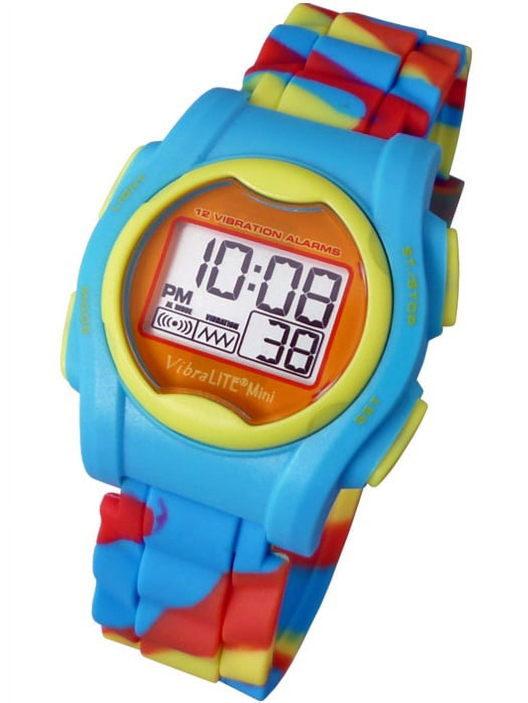 Mini Vibration Watch VM-SMC with Multicolored Silicone Band - Walmart.com