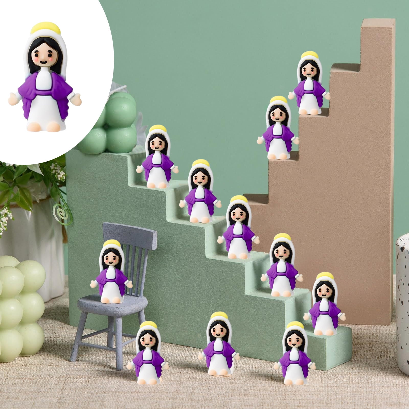 Mini Virgin Mary Figurines Miniature Virgin Mary Statue Little Virgin ...