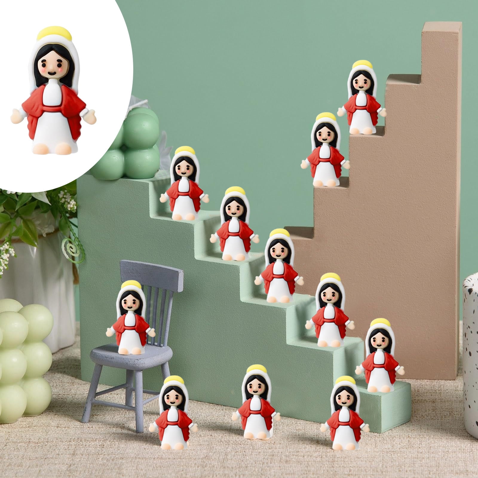 Mini Virgin Mary Figurines Miniature Virgin Mary Statue Little Virgin ...